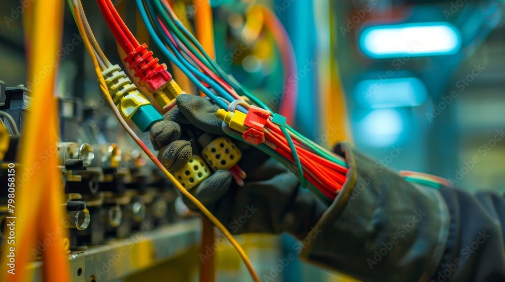 A safety demonstration showing the correct and incorrect ways to handle ...