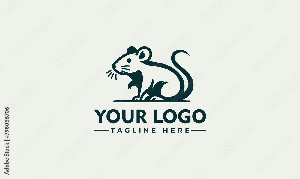 Rat logo icon design illustration vector Mouse Logo Icon design ...