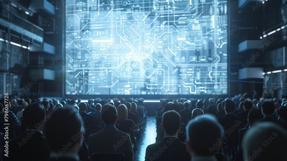 Experts from various fields gather at a conference, where a large ...