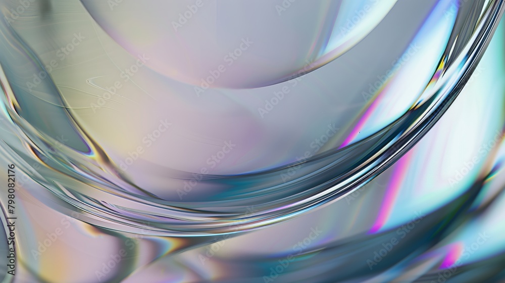Minimalist holographic background with smooth forms. Refraction of ...