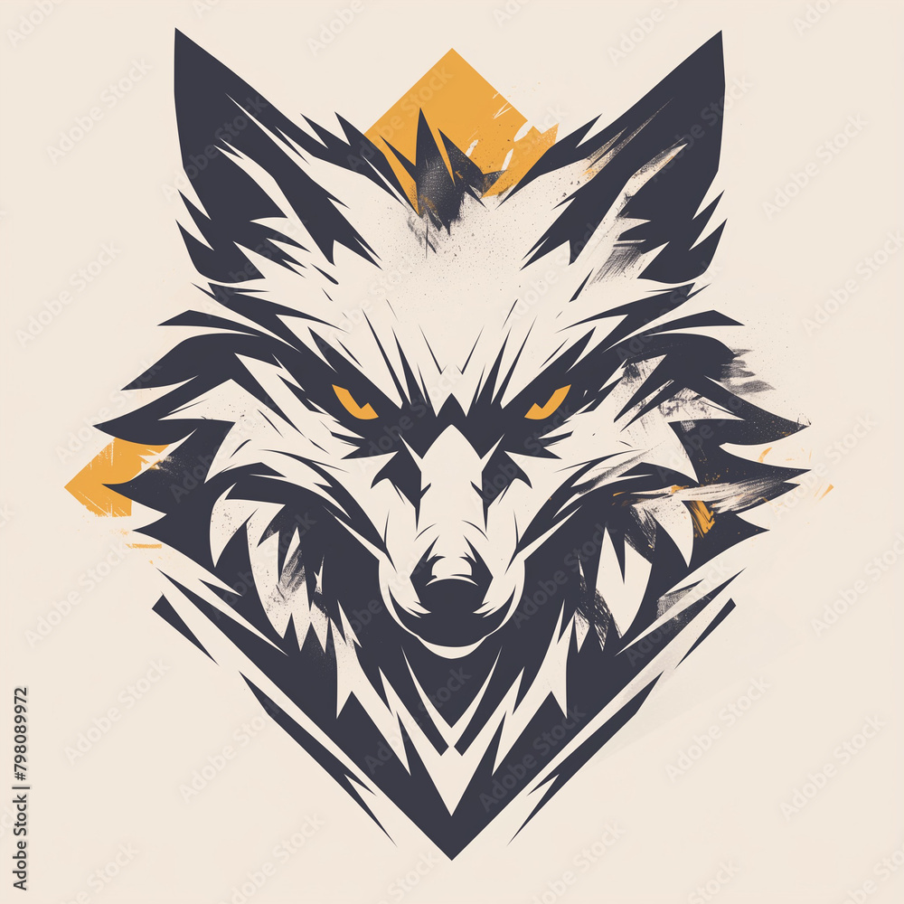 Fox badge for t-shirt design. Animal fox concept poster. Creative ...