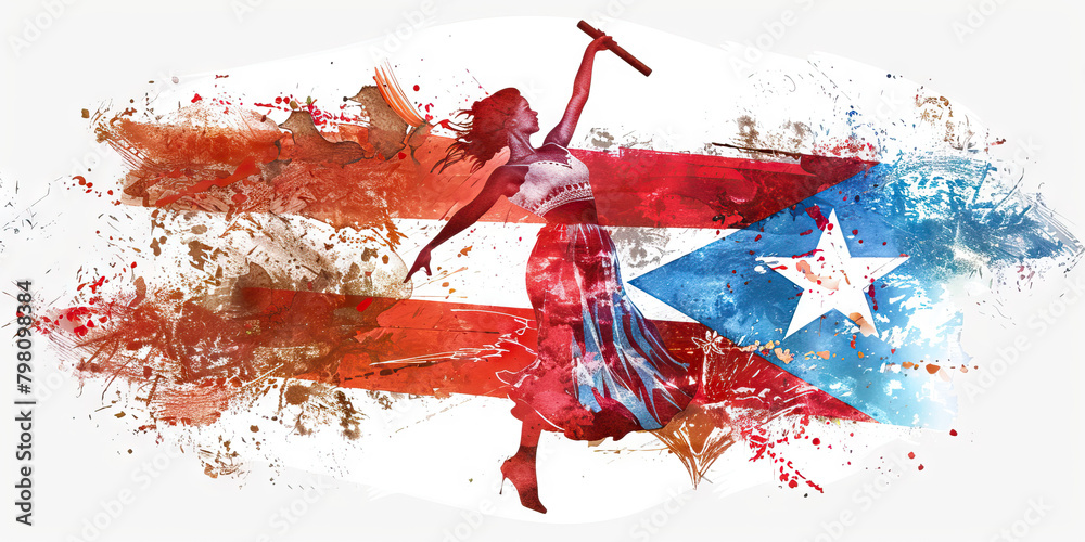 Cuban Flag with a Cigar Roller and a Salsa Dancer - Visualize the Cuban ...