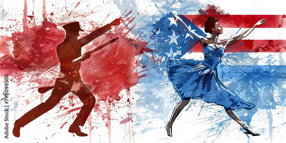 Cuban Flag with a Cigar Roller and a Salsa Dancer - Visualize the Cuban ...