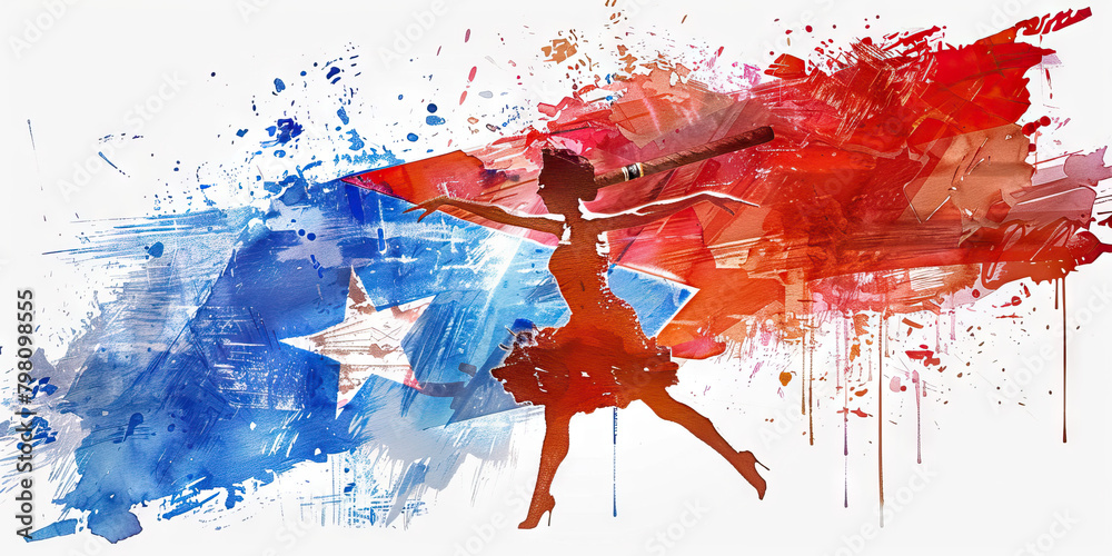 Cuban Flag with a Cigar Roller and a Salsa Dancer - Visualize the Cuban ...
