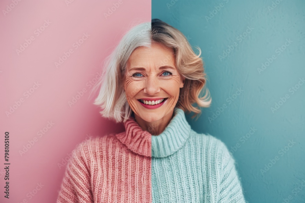 Age facial face with skin protection in age progression highlights stage therapy divide with ...