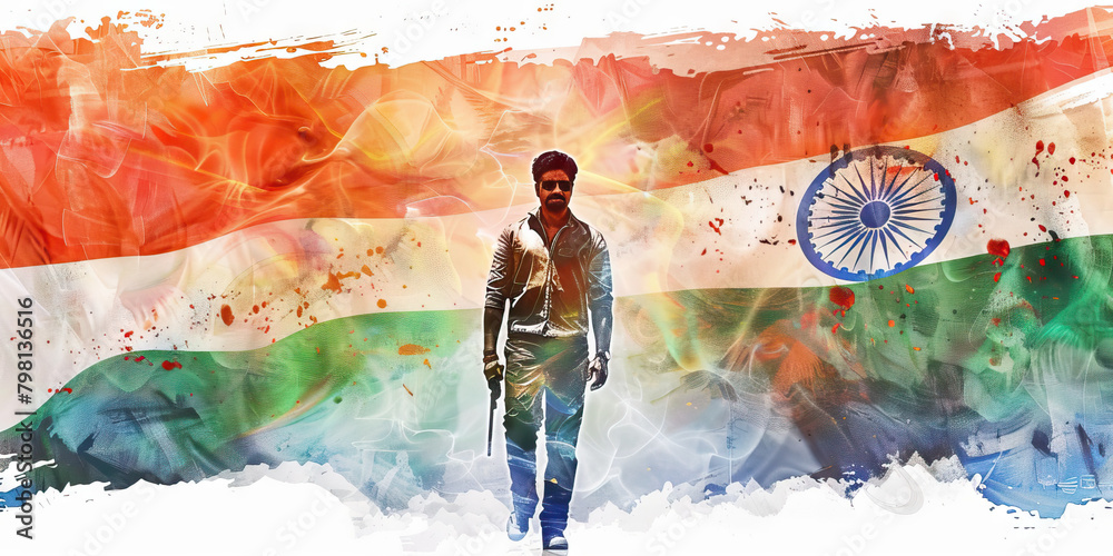 The Indian Flag with a Bollywood Actor and a Spice Merchant - Visualize ...