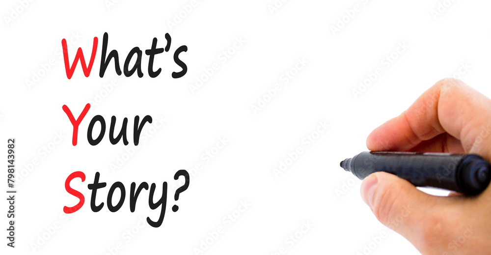 Storytelling and what is your story symbol. Concept words What is your ...