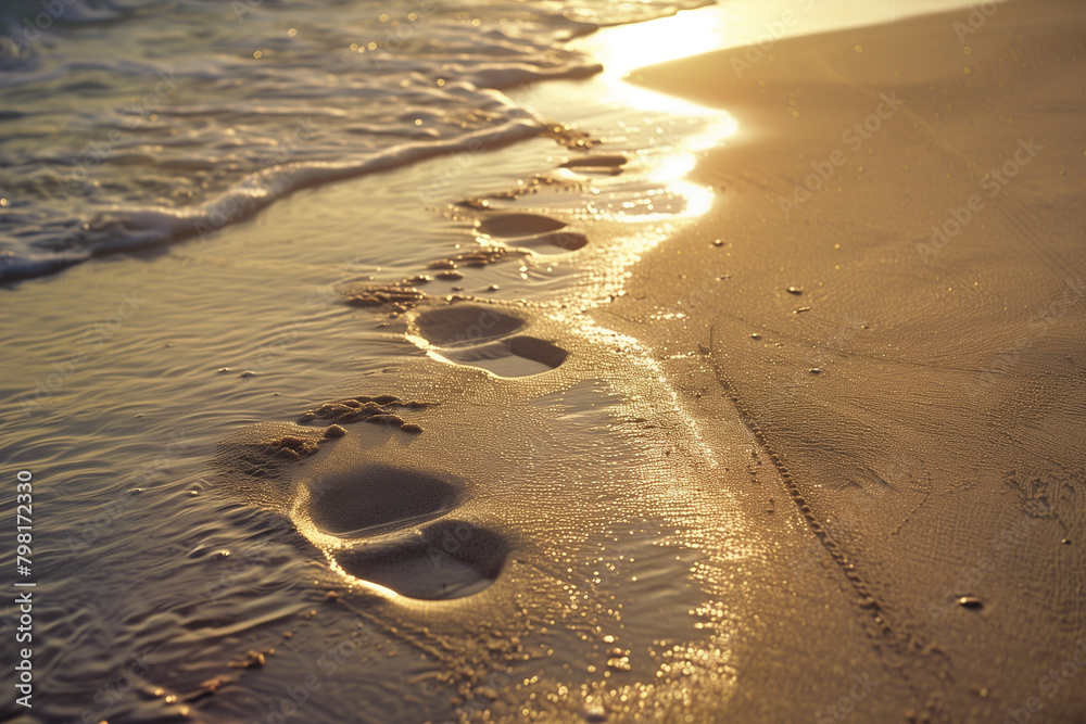 Every trace tells a story; It could be a romantic walk with one's loved ...