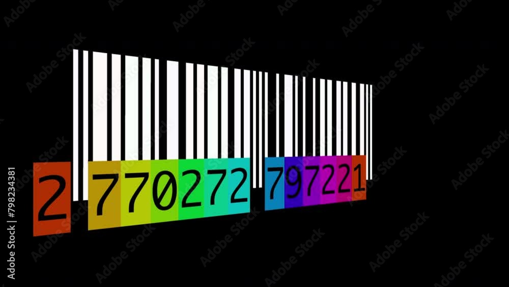 Bar Code Identification Sticker Label Barcodes Number Background Stock ...