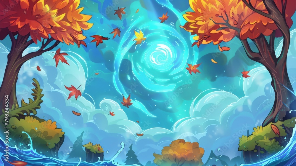 Cartoon Environment Backdrop / Background / Wallpaper Stock ...