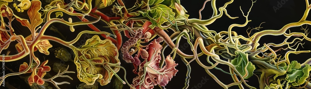 The dissection of plant anatomy, particularly the vascular system ...