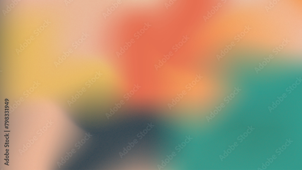 70s vintage rainbow grainy gradient with noise texture. Colorful ...