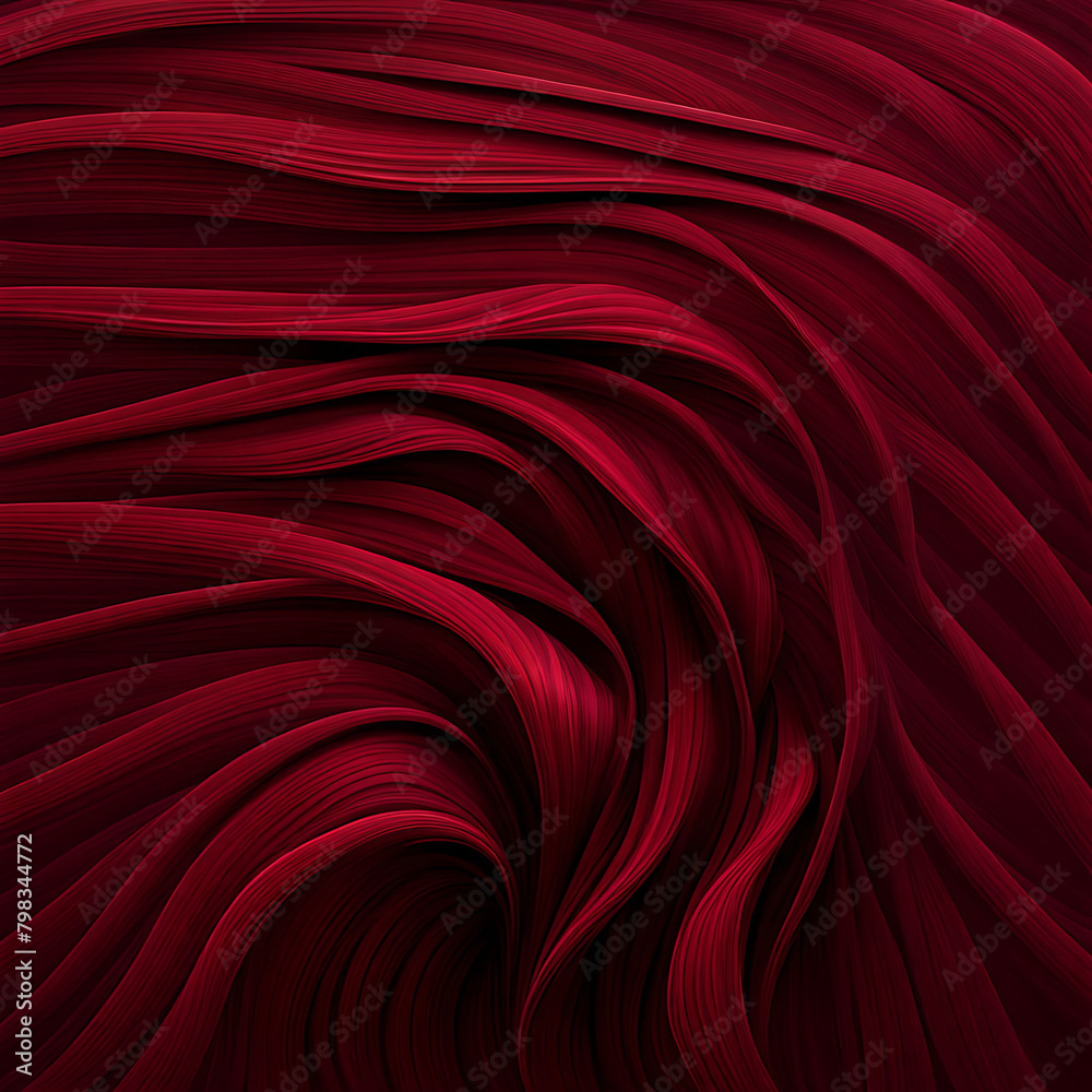Maroon paint stroke with thick texture, isolated against a transparent ...