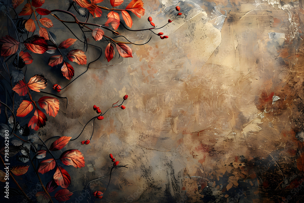 A vintage medieval nature background with earthy and natural atmosphere ...