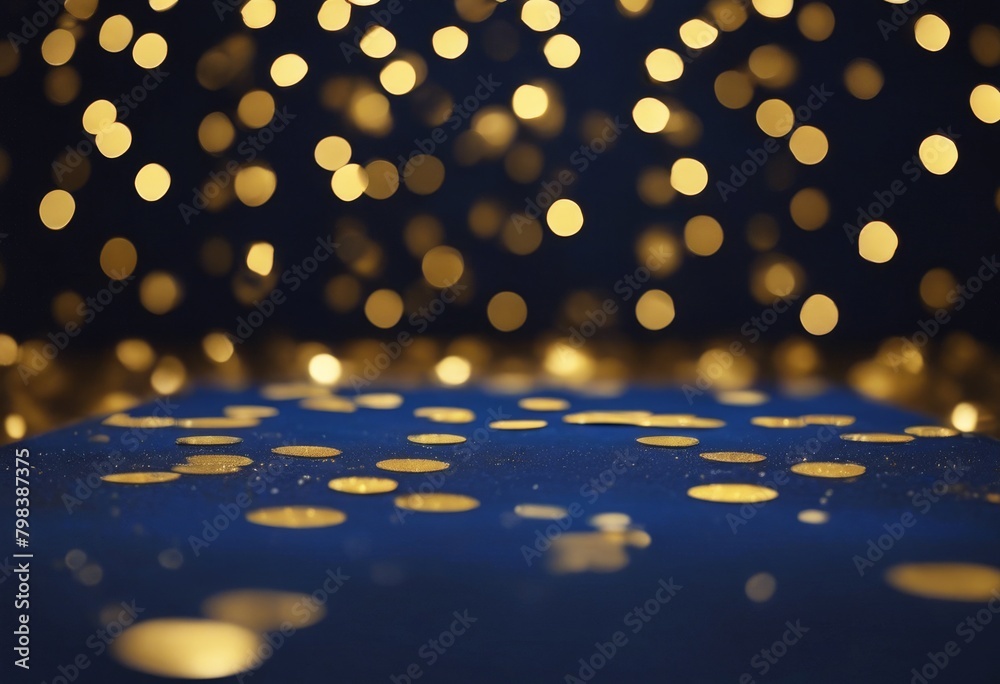 'floor dark gold black confetti bokeh. dance empty background lights ...