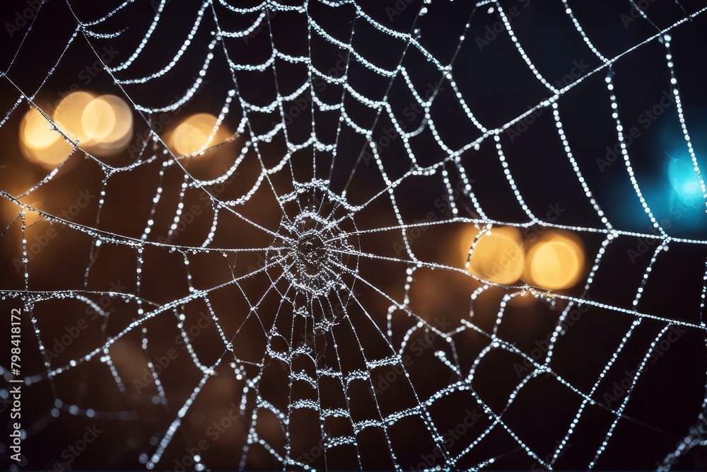'web dark background spider lightning abstract blue black light storm ...