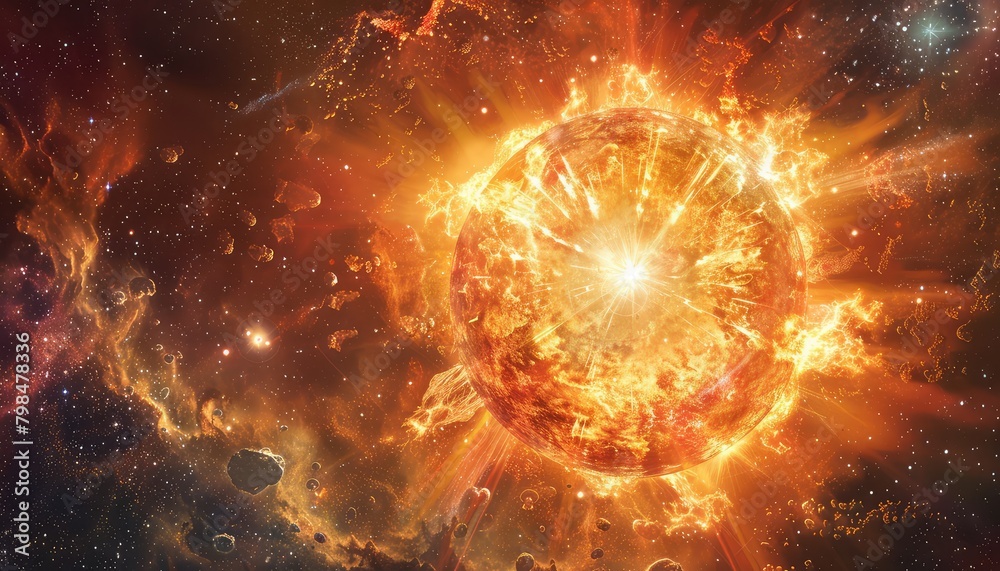 Stellar Evolution, Illustrate the life cycle of stars from birth to ...