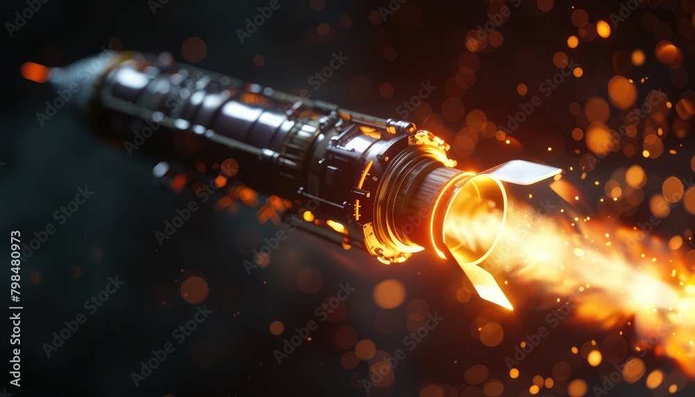 Foto de Rocket Propulsion, Illustrate the technology behind rocket ...