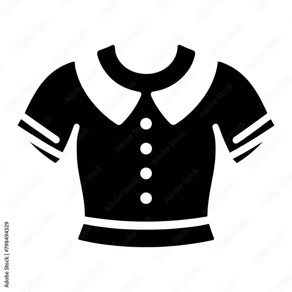 "Women Blouse Icon" - A Fashion-Forward Icon Depicting A Women's Blouse ...