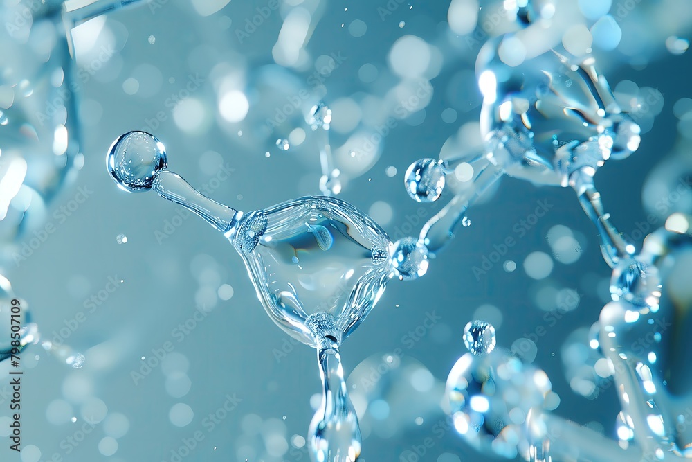 Visualization of water molecules bonding, using microscopy to ...