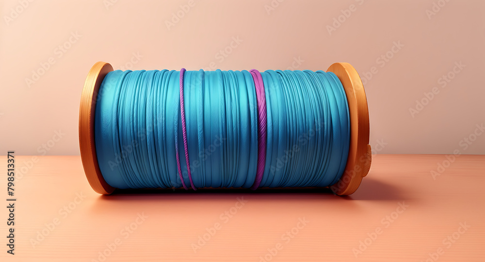 Thread rolls filled in seamless background with colorful cotton threads ...