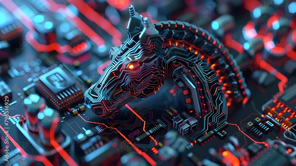 Trojan Horse GPU Hidden in a Mesmerizing Zentangle Circuit Board Design ...