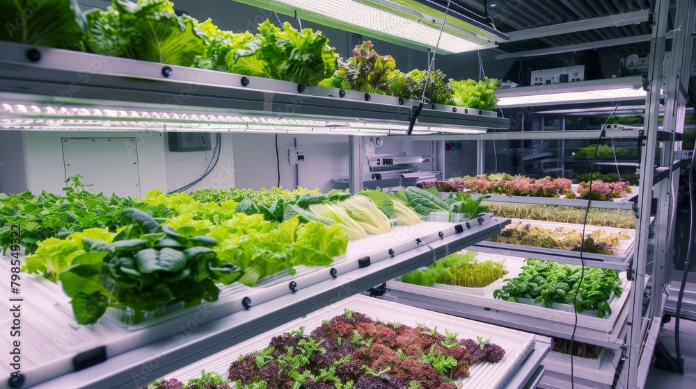 Eco-Friendly Hydroponic Green Rows in Urban Garden, Pioneering ...