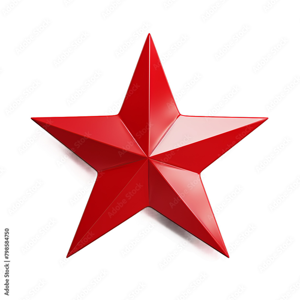 Red star isolated on transparent background. Vector illustration. Stock ...