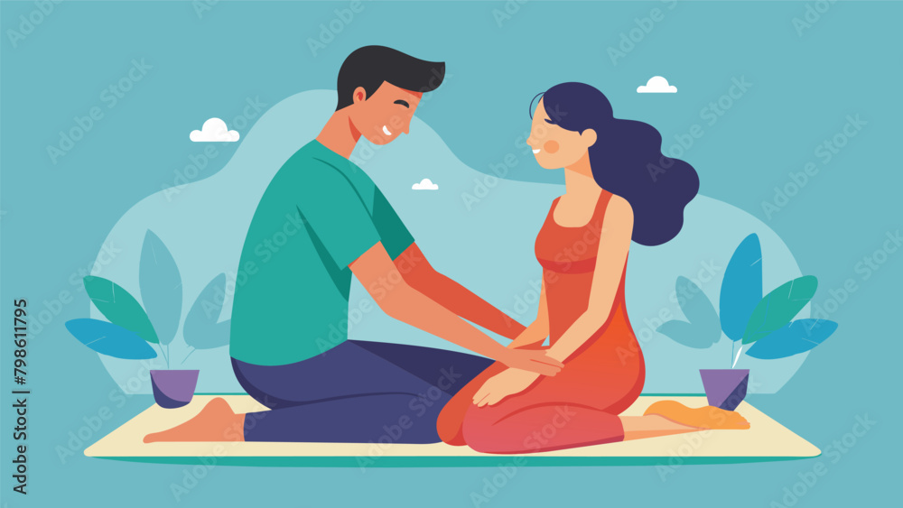 A unique couples reflexology session using pressure points to relieve ...