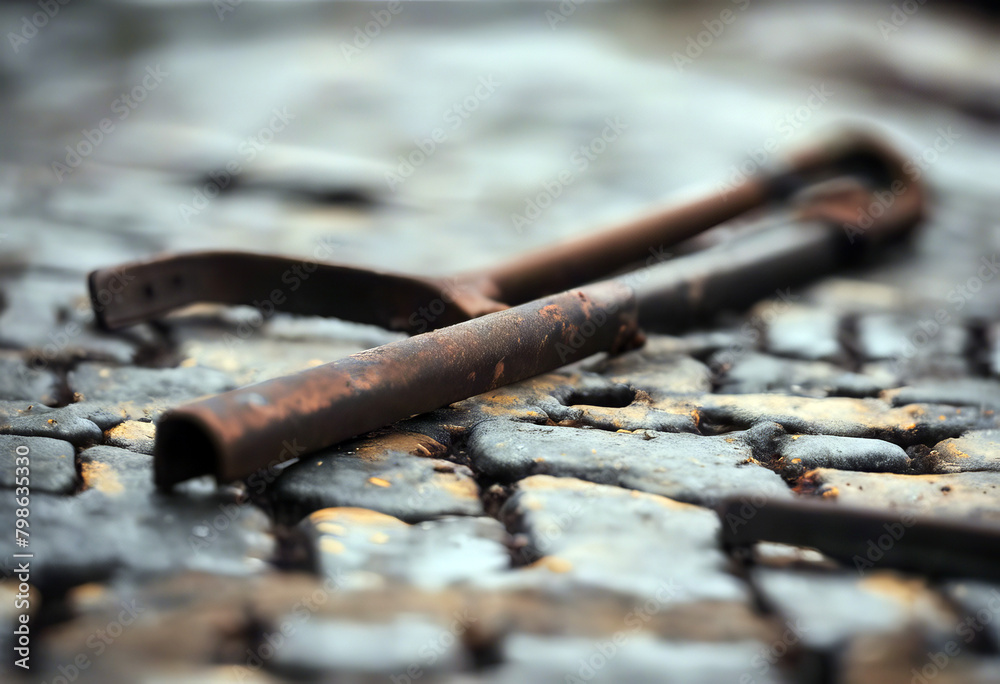 condition unsafe the protection crowbar been floor any rusty left ...