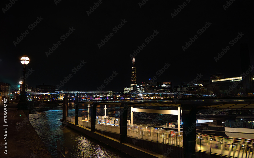 Uber boat dock and walkway, public transportation service along the ...