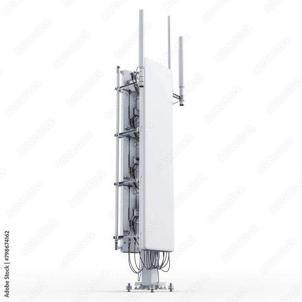 Telecommunication pole of 4G and 5G cellular. Base Station or Base ...