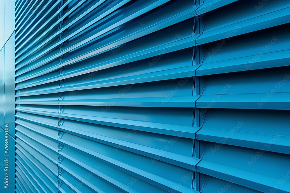 Blue Steel Slat Fusion: Futuristic Texture for Sleek Architectural ...