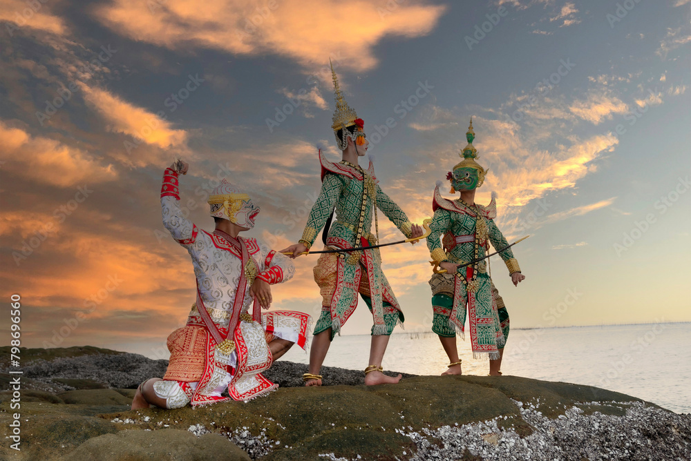 Khon is a dance drama genre from Thailand. Khon is traditional dance ...