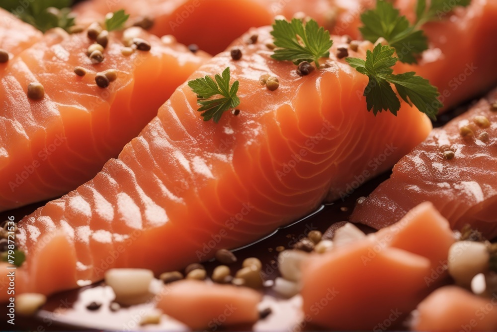 'smoked salmon fish lox fillet filet piece food sushi aquaculture norge ...