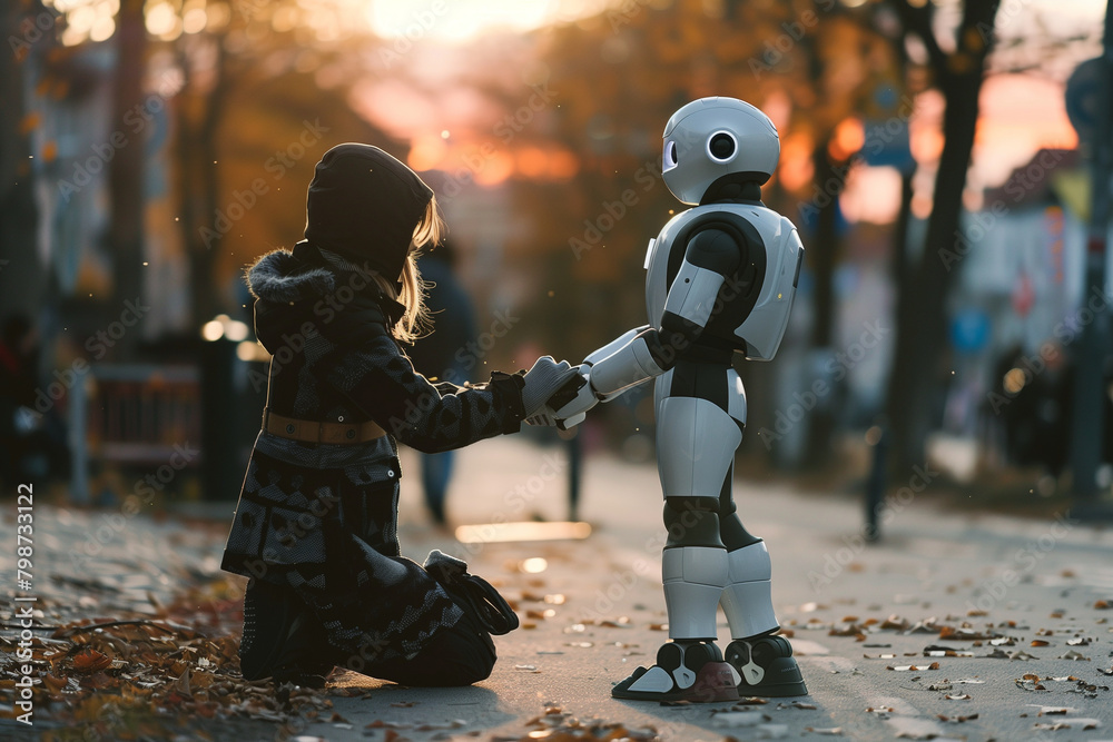 uplifting photo capturing the bond between a human and their robot ...