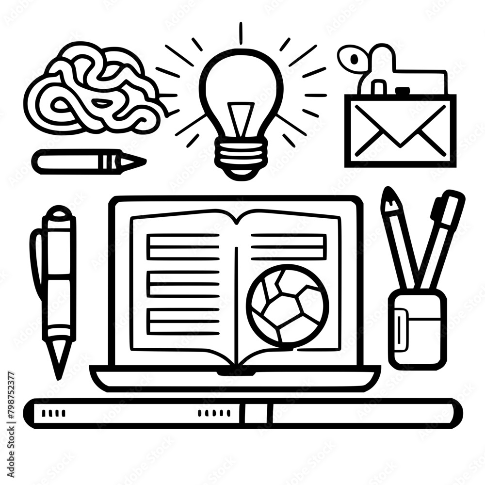 Education icon, student icon, teacher icon, university icon, computer ...