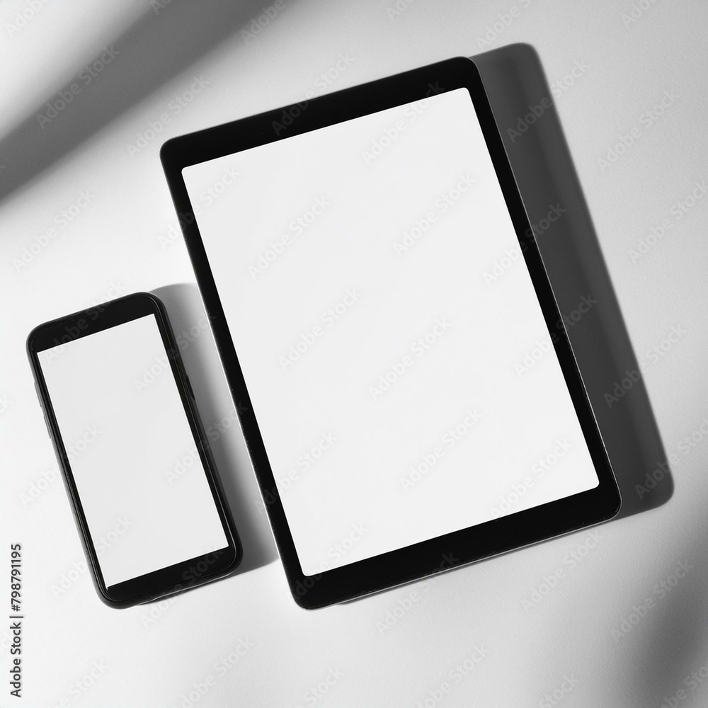 Mockup Template for Different Screen Sizes - Monitor, Tablet and Phone ...