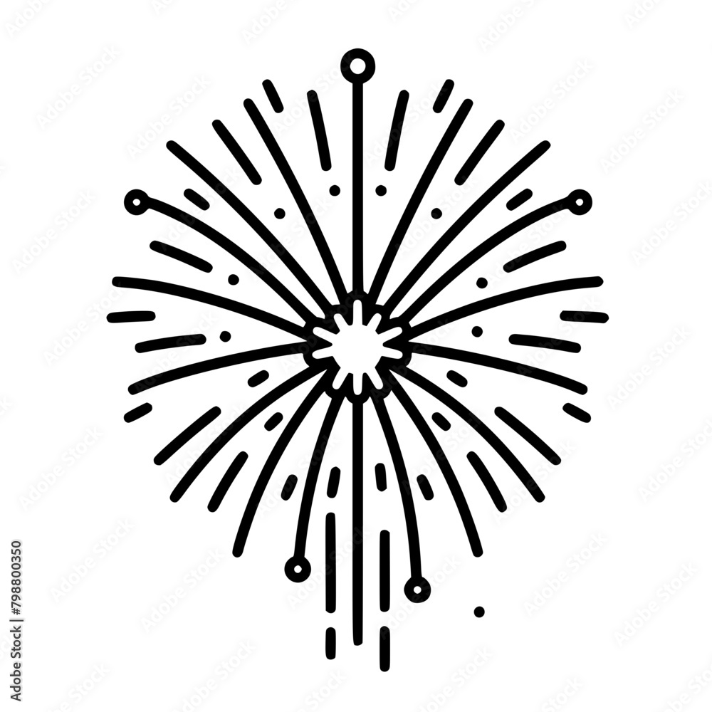 firework icon, celebration icon, spark icon, party icon, anniversary ...