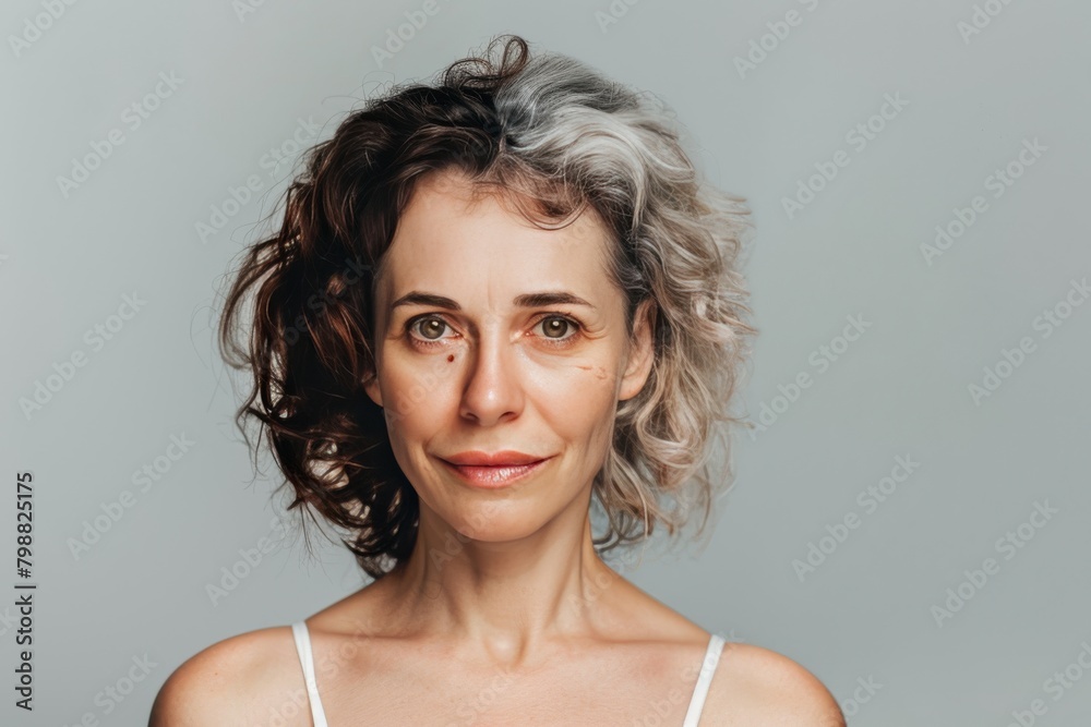 Before after skincare transformation illustrates aging chin shape ...