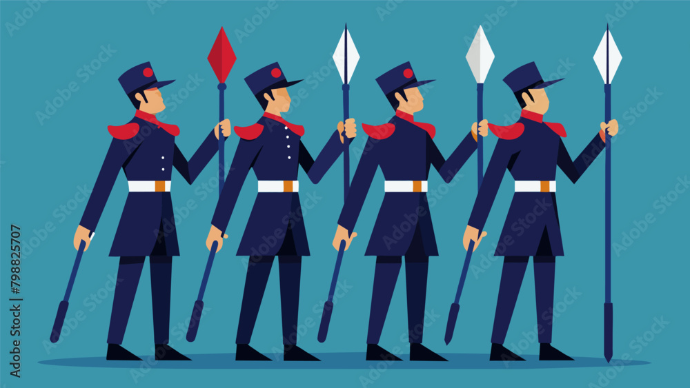 The honor guards precision extends to every aspect of their presentation from the crisp folds of ...