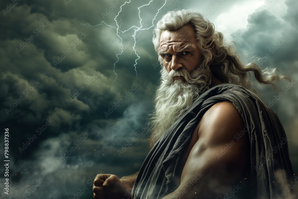 zeus, king of the Gods, God of the sky, lightning, thunder, law and ...