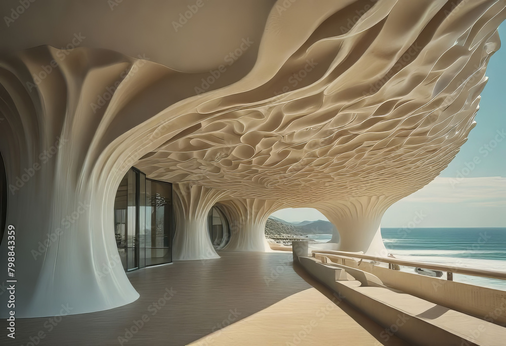 Shell and clamshell canopy with brackets and beautiful shape, modern ...