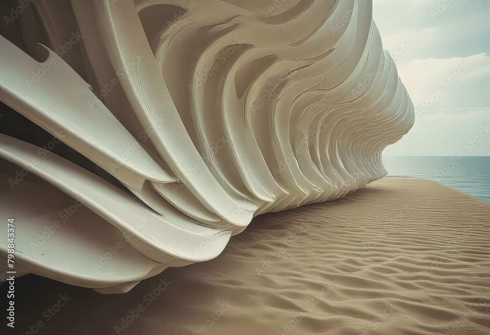 Shell and clamshell canopy with brackets and beautiful shape, modern ...