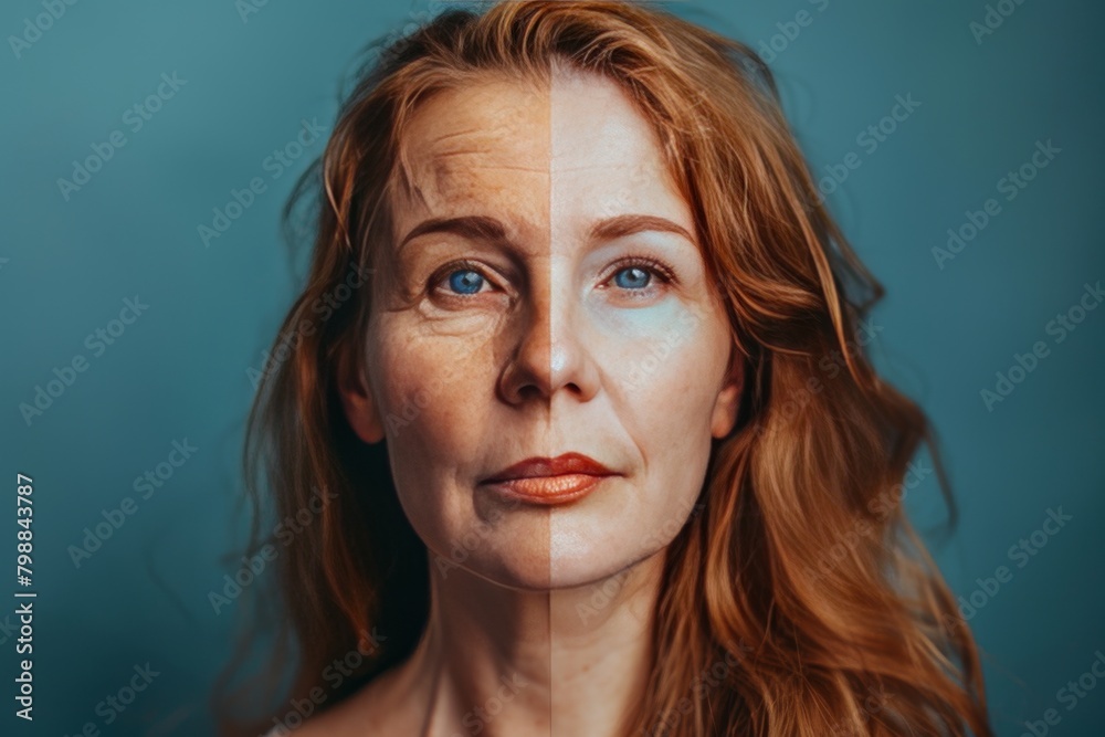 Before after aging narratives integrate skin maintenance and beauty ...