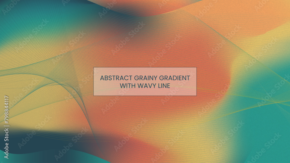 70s vintage rainbow multi color dynamic wavy wave line grainy gradient ...