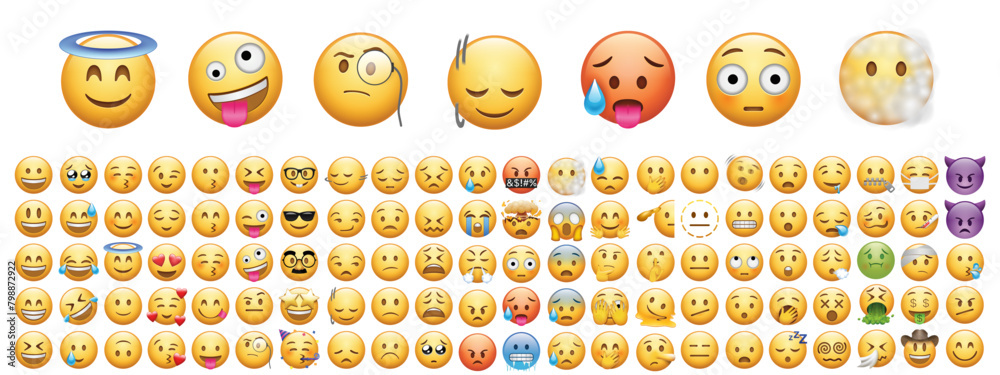 Apple Emoticon Updated list iOS 17.4.1 April 2024 - 100% Vector SVG ...