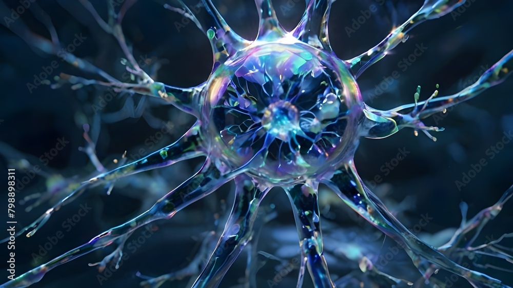 neuron graphic, neural network , serreal 3Dneuron graphic, cranial ...