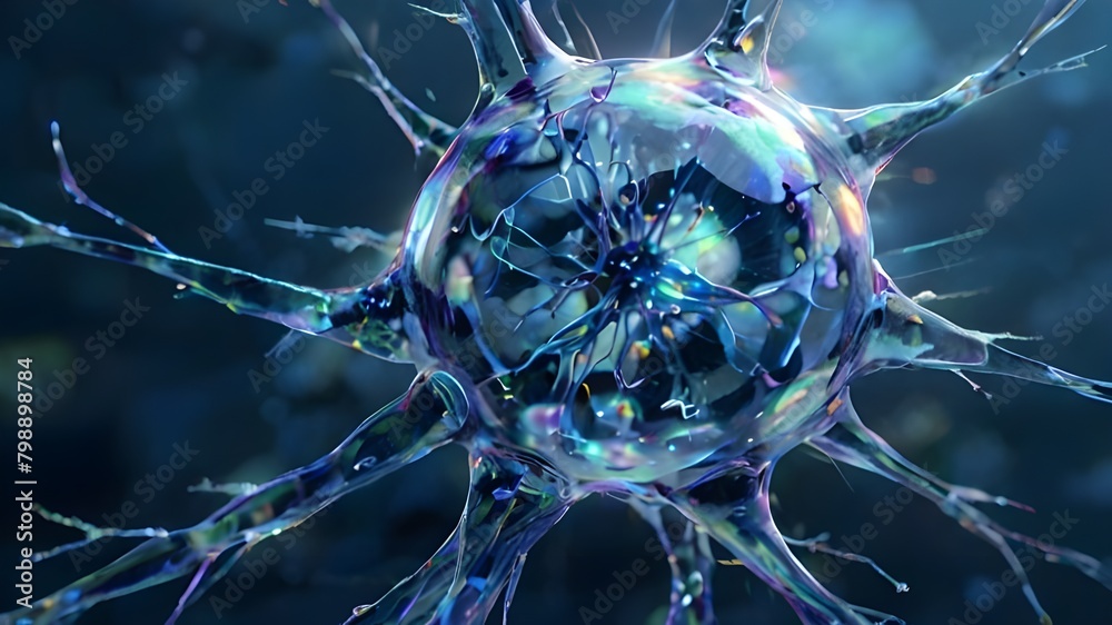 neuron graphic, neural network , serreal 3Dneuron graphic, cranial ...