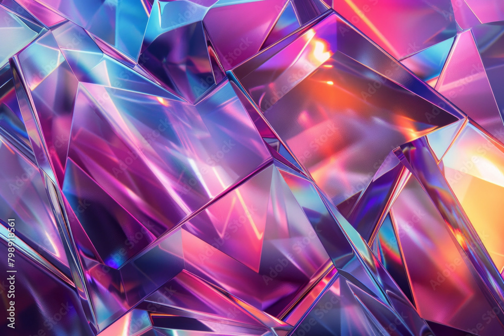 Texture resembling holographic prisms, featuring iridescent colors and ...